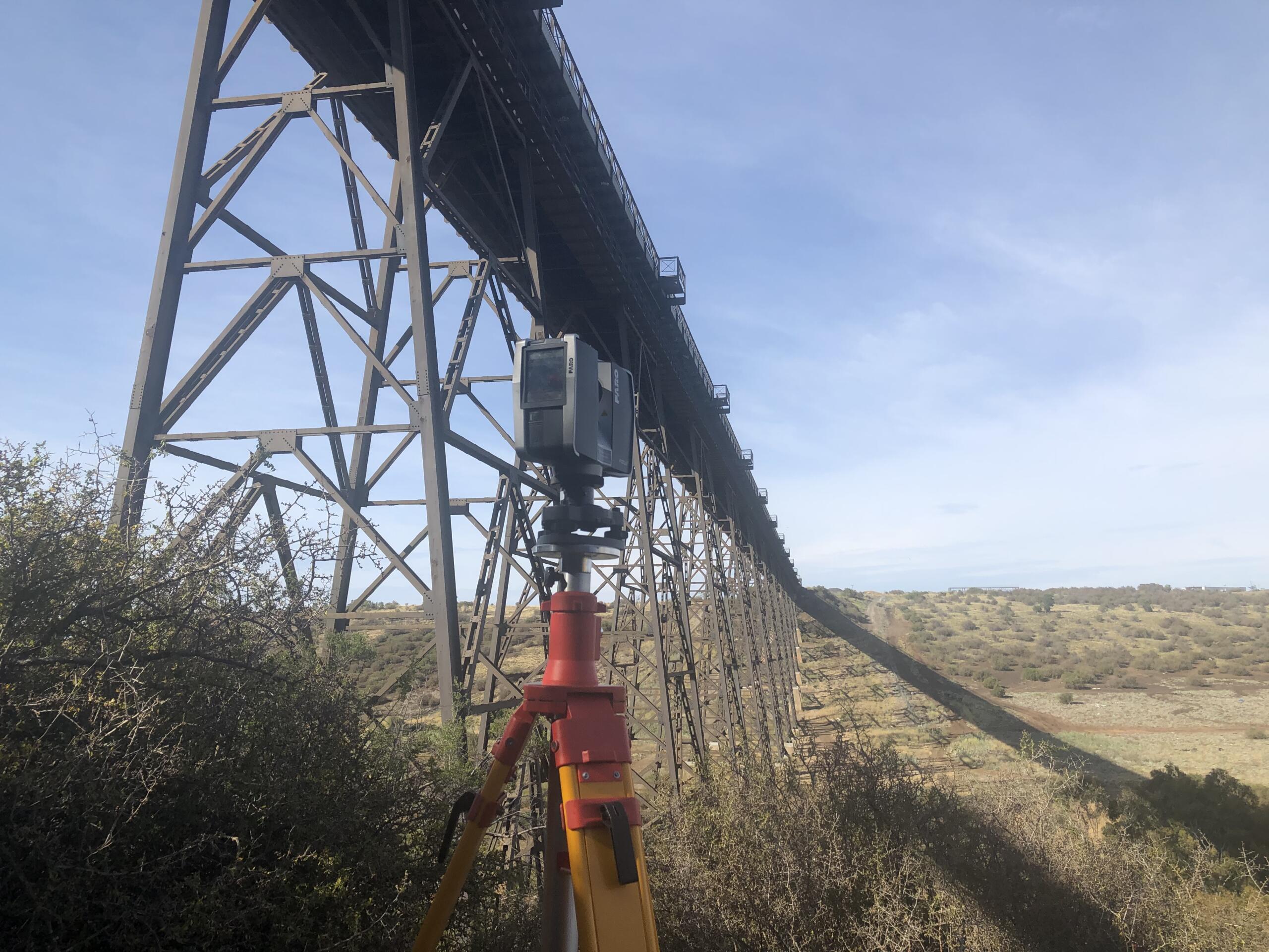 Laser Scanning - Maribyrnong Railway Viaduct, Melbourne - Swanson Surveying